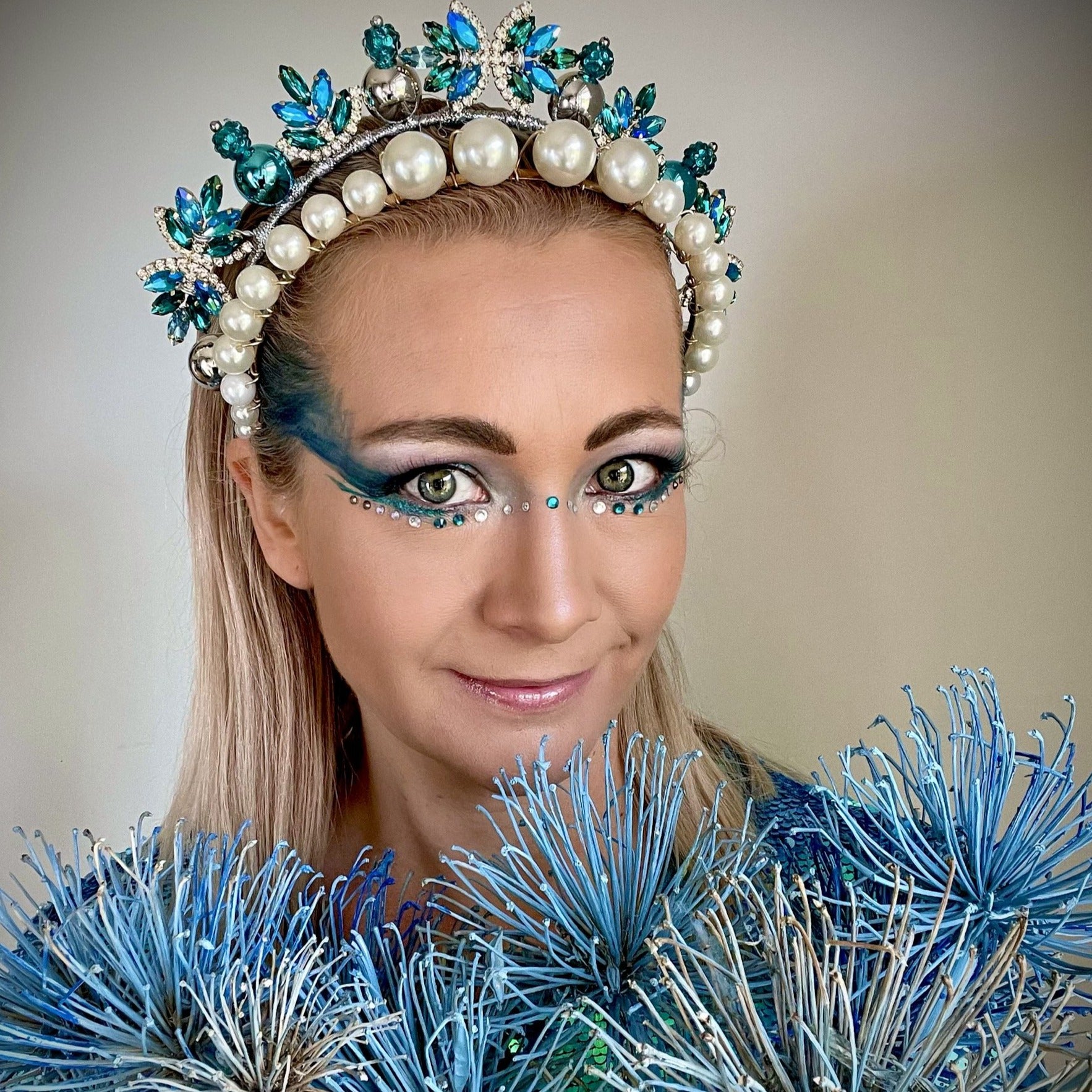 Blue Mackenzie Crown - Designer Crown Hire