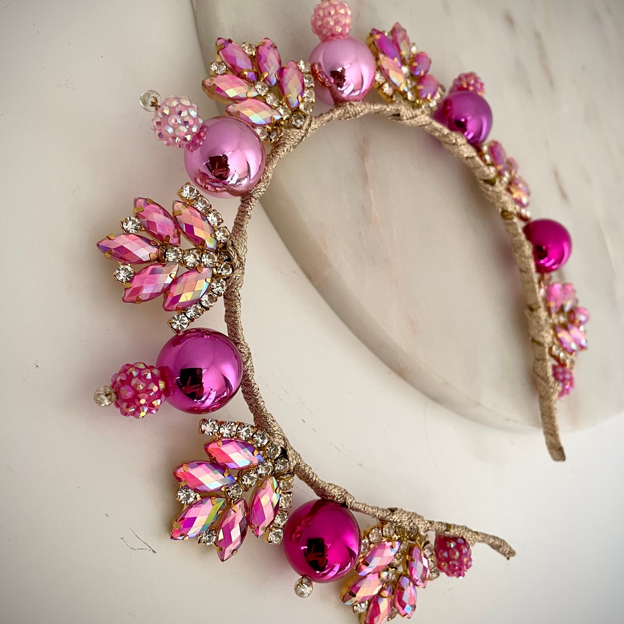 Pink Tiffany Crown - Designer Crown Hire