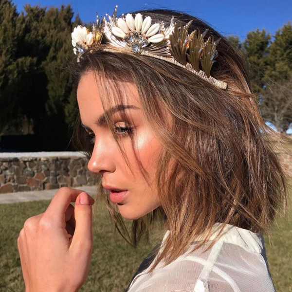 Gold Delilah Crown - Designer Crown Hire